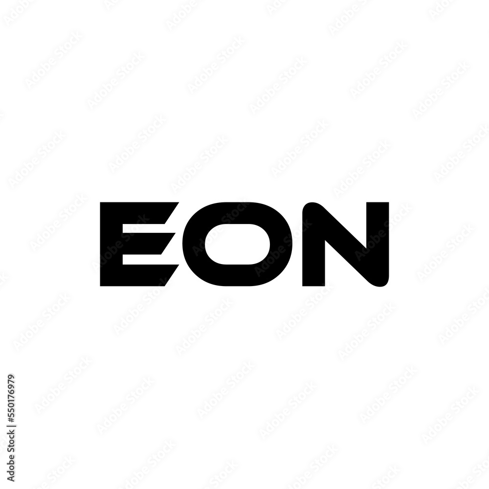 EON letter logo design with white background in illustrator, vector ...