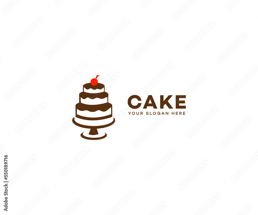 Cake Logo Design, Bakery logo Stock Vector | Adobe Stock