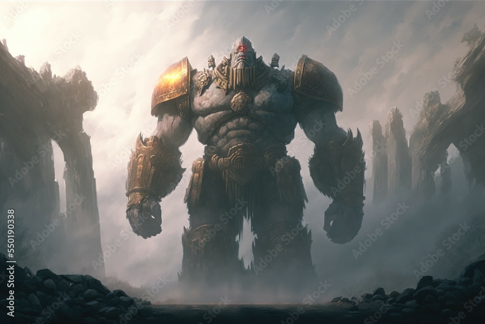 fantasy giant monster in concept Norse Mythology Stock Illustration ...