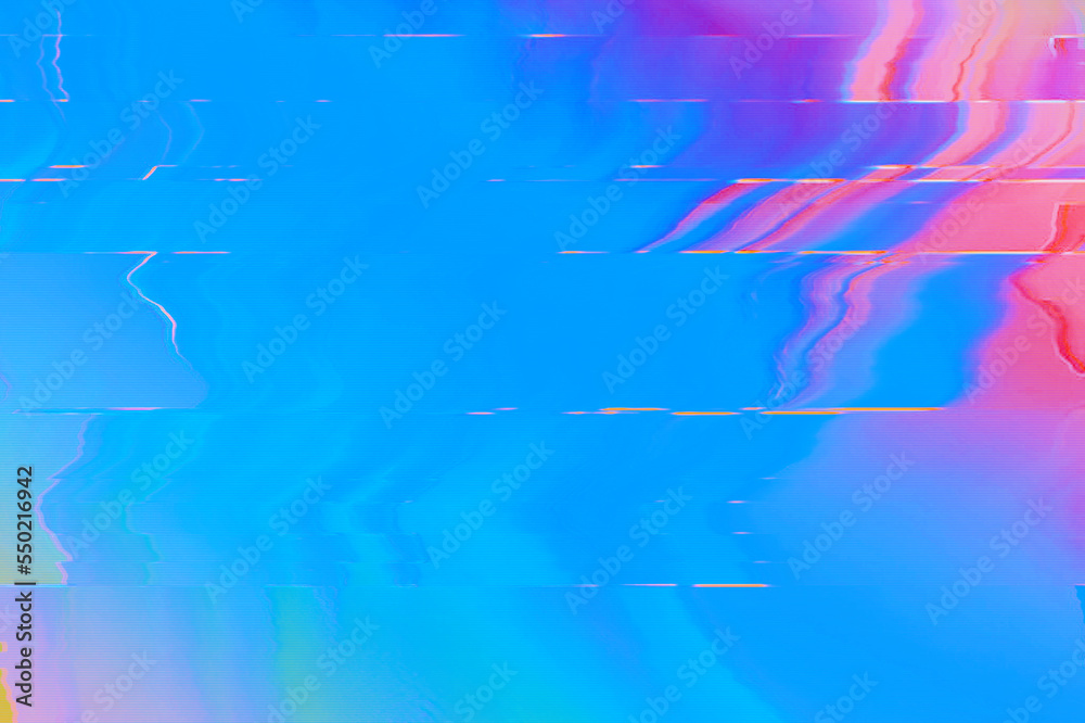 Abstract purple pink green pastel rainbow wavy background interlaced ...