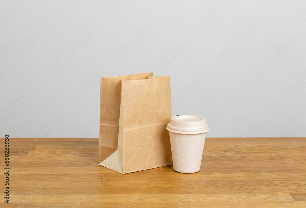 Eco friendly food packaging. Paper recycling zero waste natural ...