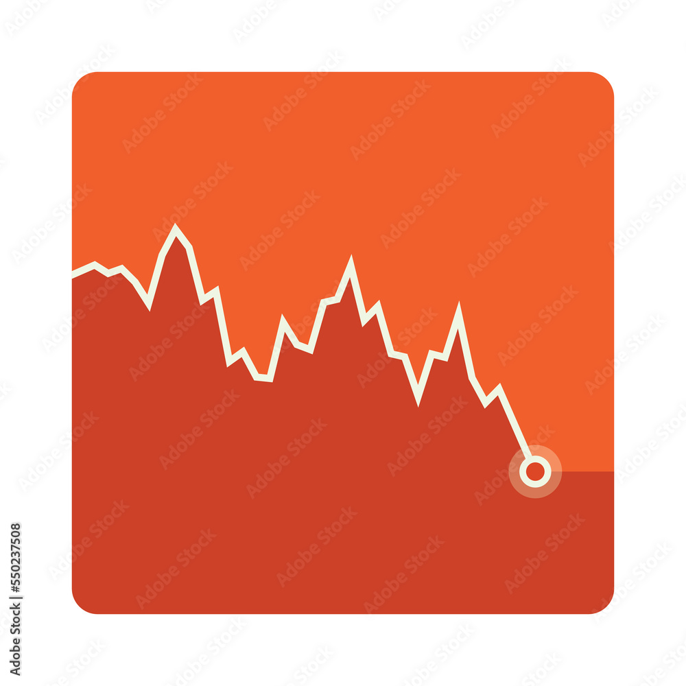 Trade chart vector illustration, desktop with forex trading. Financial ...