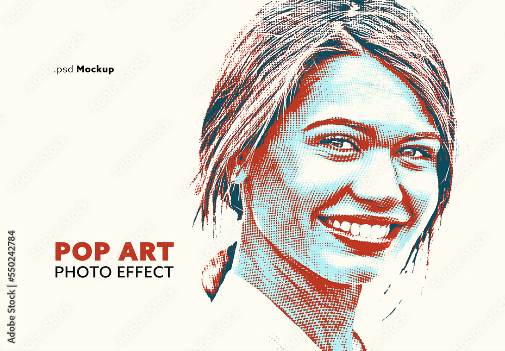 Pop Art Effect Stock Template | Adobe Stock