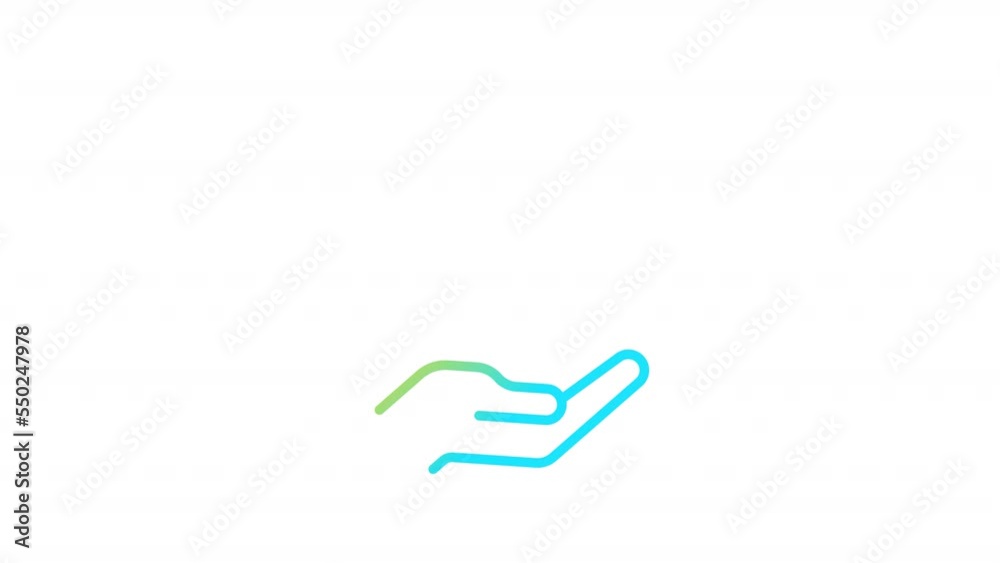 Animated free gift gradient ui icon. Present for customer. Seamless ...