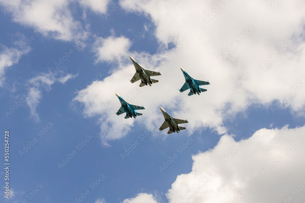 100 years of the Russian Air Force. Formation flight supersonic ...