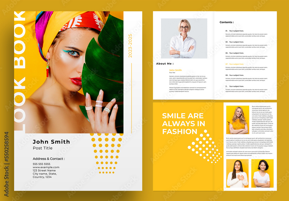 Lookbook Layout Stock Template | Adobe Stock