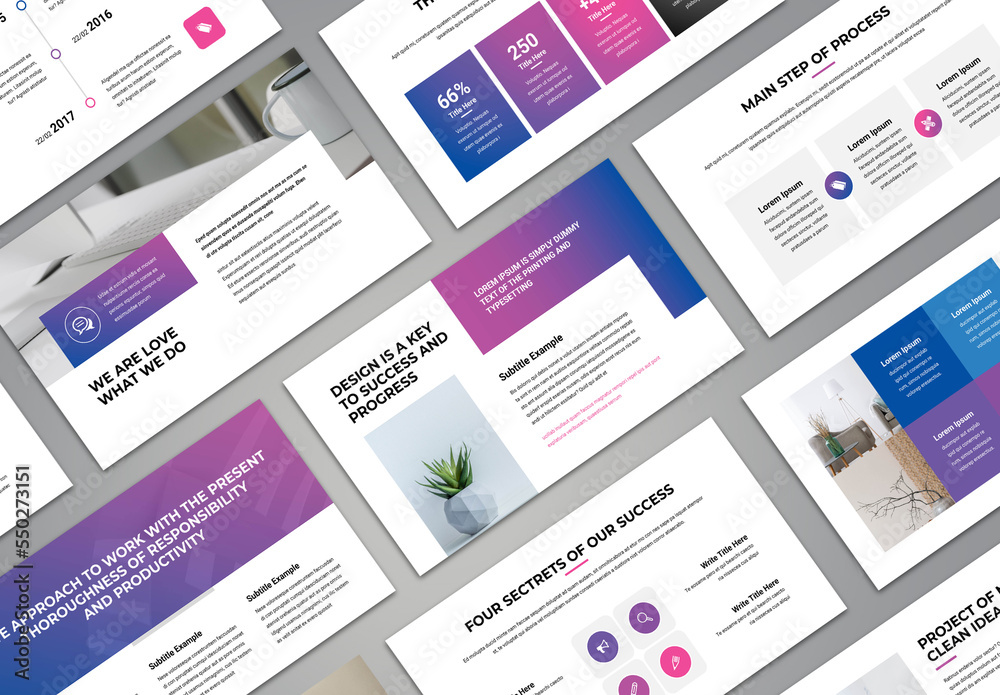 Clean Creative Presentation Layout Stock Template | Adobe Stock