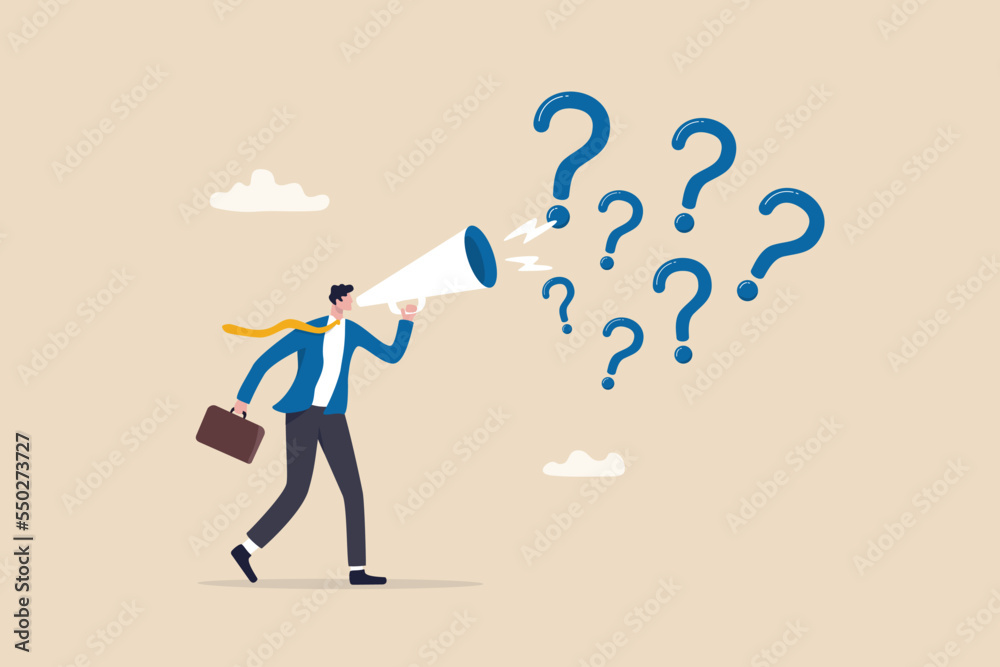 Ask questions to get answer for solving problem, ask for solution or ...