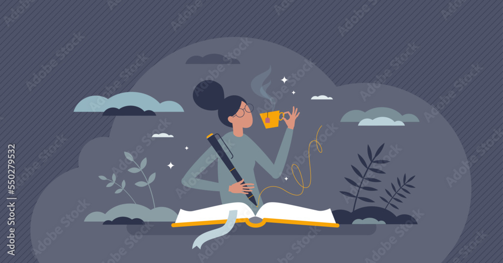 Literature author occupation with creative writer skills tiny person ...