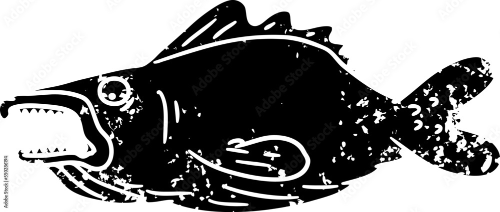 cartoon ugly fish Stock Vector | Adobe Stock
