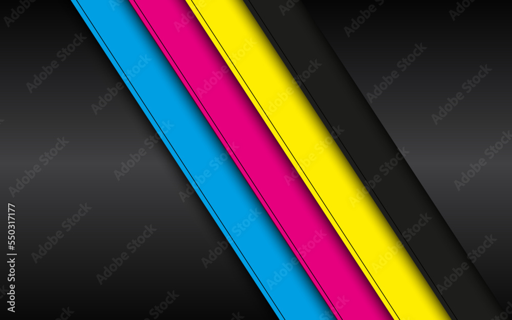 Modern cmyk business design concept. Cmyk print color background ...