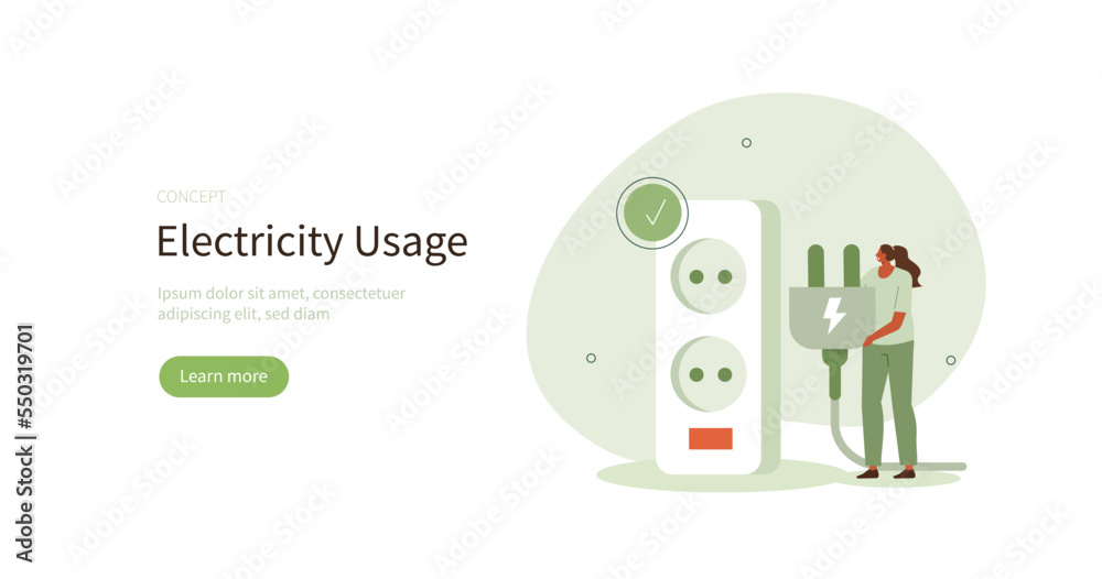 Character unplug appliances to reduce and save energy consumption at ...