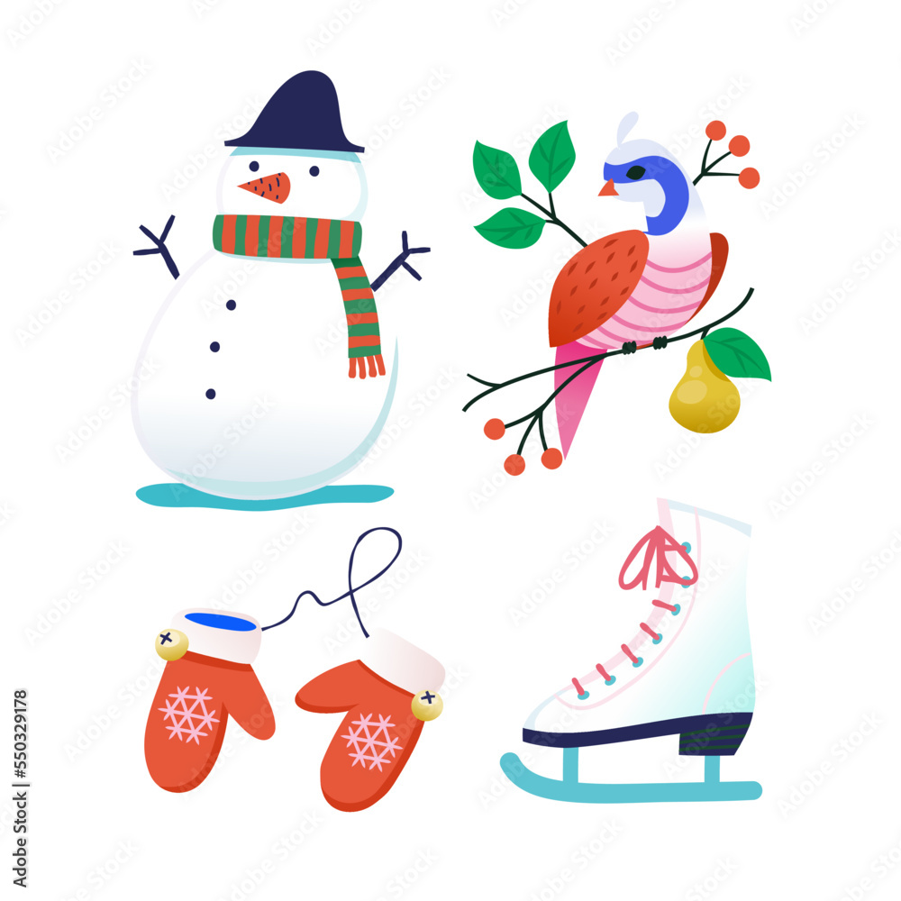 Collection of images to create invitation posters and greeting cards ...