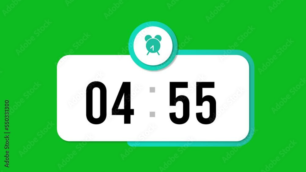 Special Clock 5 Minute Countdown Animation Timer Countdown Countdown 5 Minutes 4k Uhd Stock