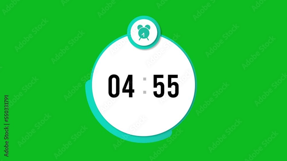 Special Clock 5 Minute countdown animation Timer Countdown. Countdown 5 ...