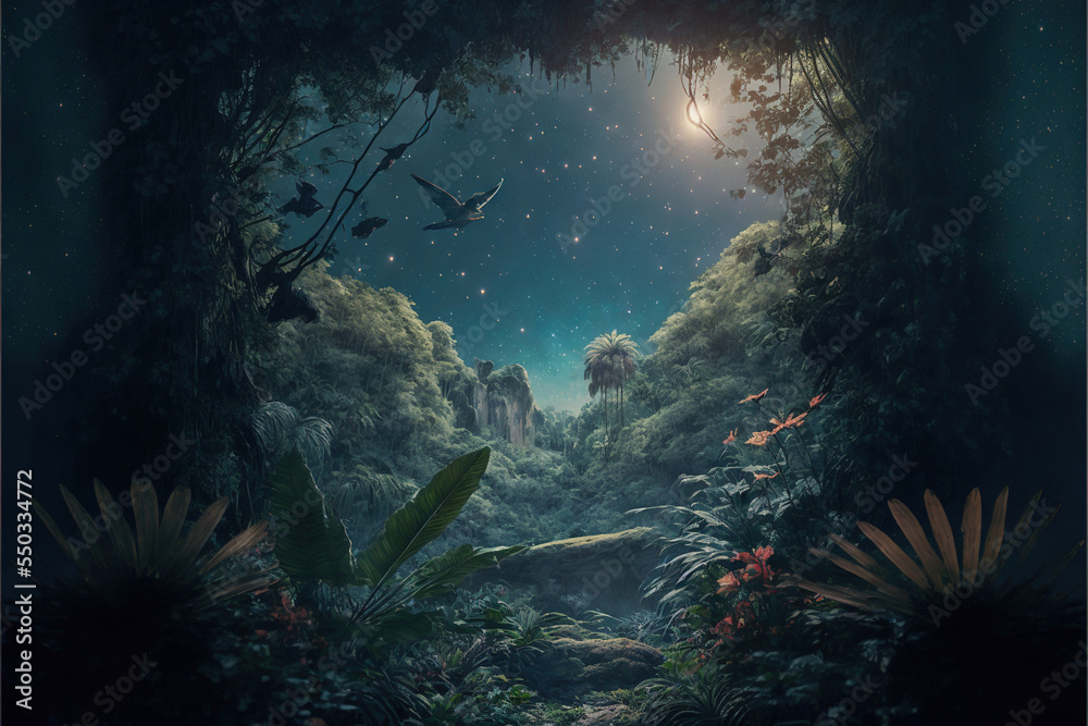 Space Galaxy Wallpaper, landscape, 4k Stock Illustration | Adobe Stock