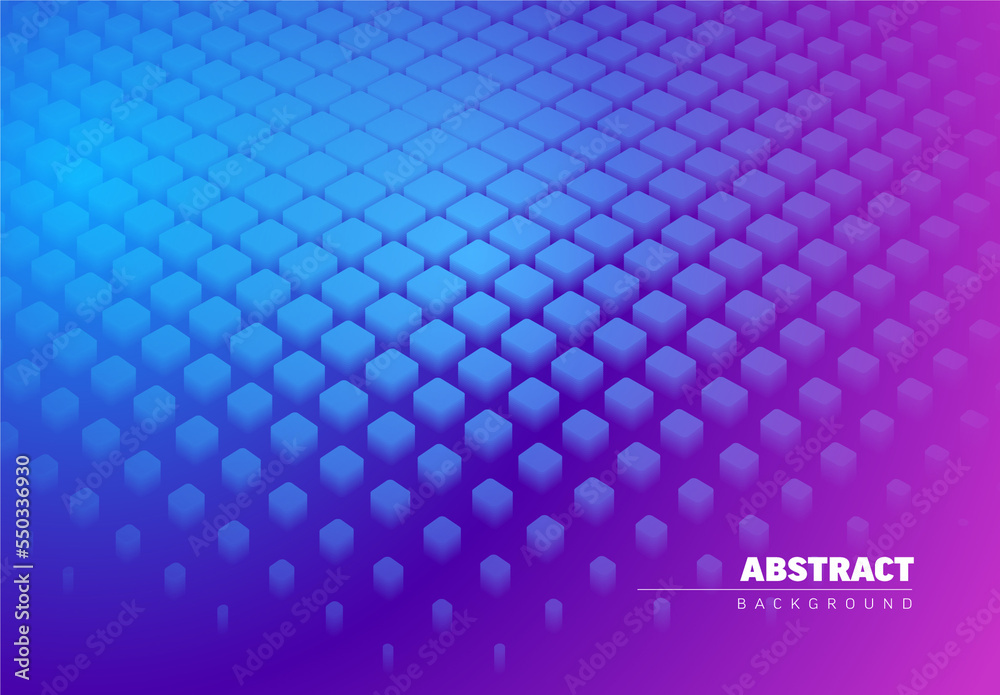 Abstract background made from color cubes with place for your text ...