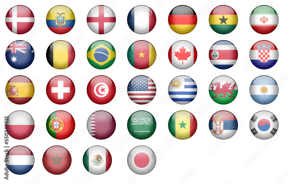 world cup flag Stock Photo | Adobe Stock