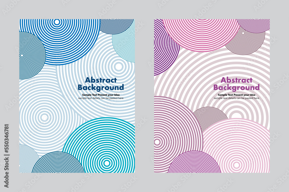 Ripple simple signs, Abstract background lines and circles geometric ...