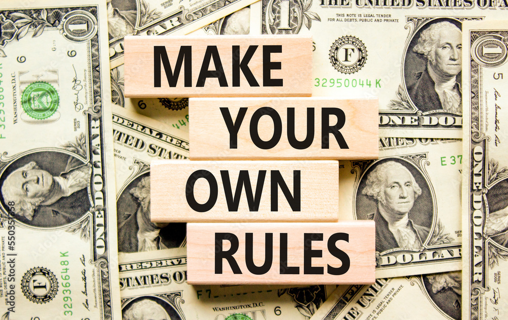 Poster Make your own rules symbol – Wall Art | UkPosters