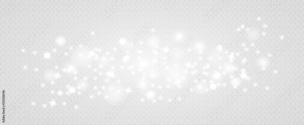 Abstract sparkling glitter texture. Shiny particle effect. Silver glittering space star dust ...