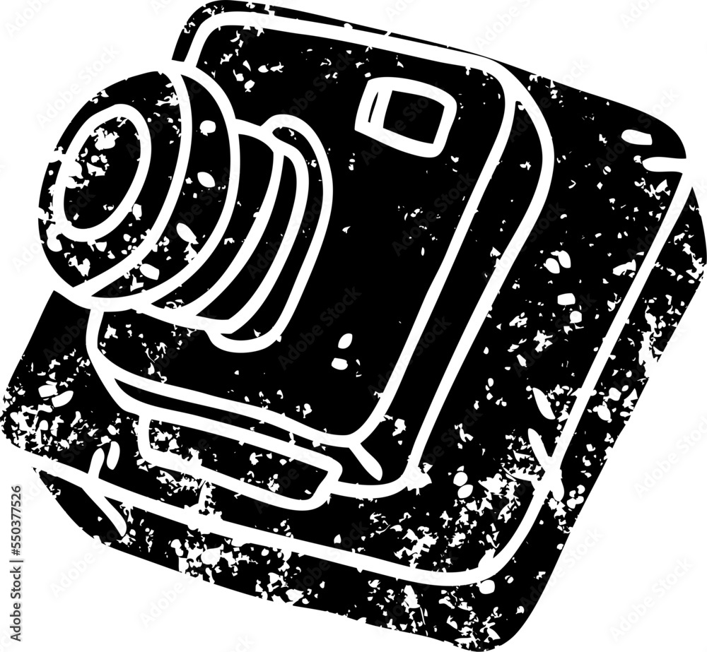 black and white cartoon old camera Stock Vector | Adobe Stock