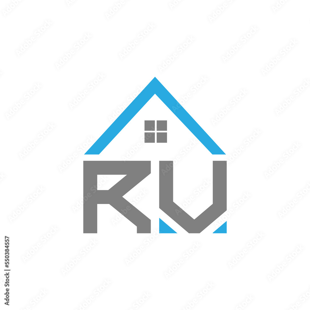 RV letter logo creative design with vector graphic. RV monogram ...