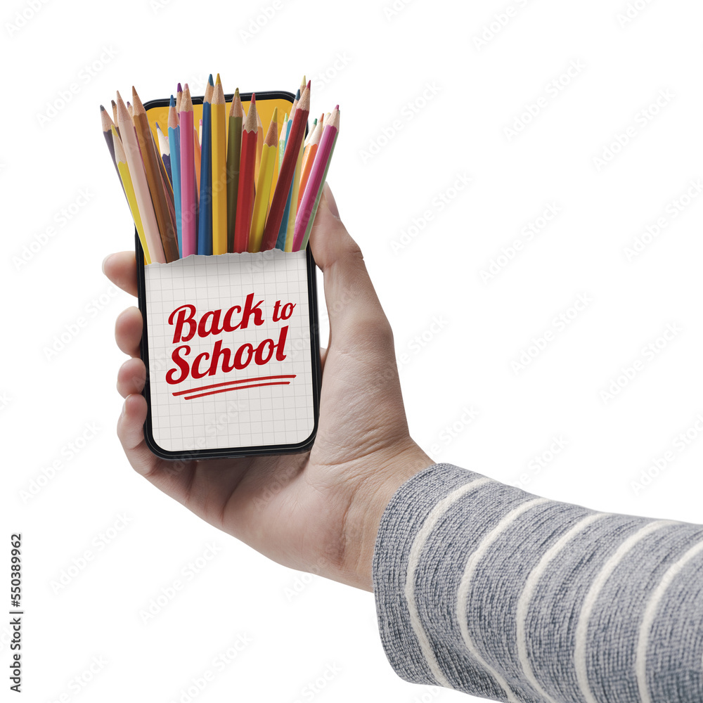 PNG file no background Back to school and online learning Stock Photo ...