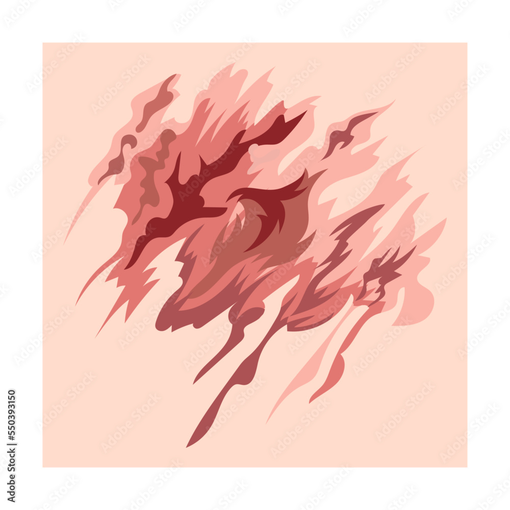 Skin stitches cartoon illustration. Bloody wound, injures, scratches ...