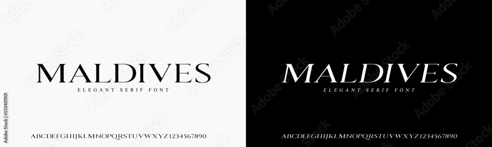 Elegant Font. Exclusive Font. Uppercase and Number. Lettering Fashion ...