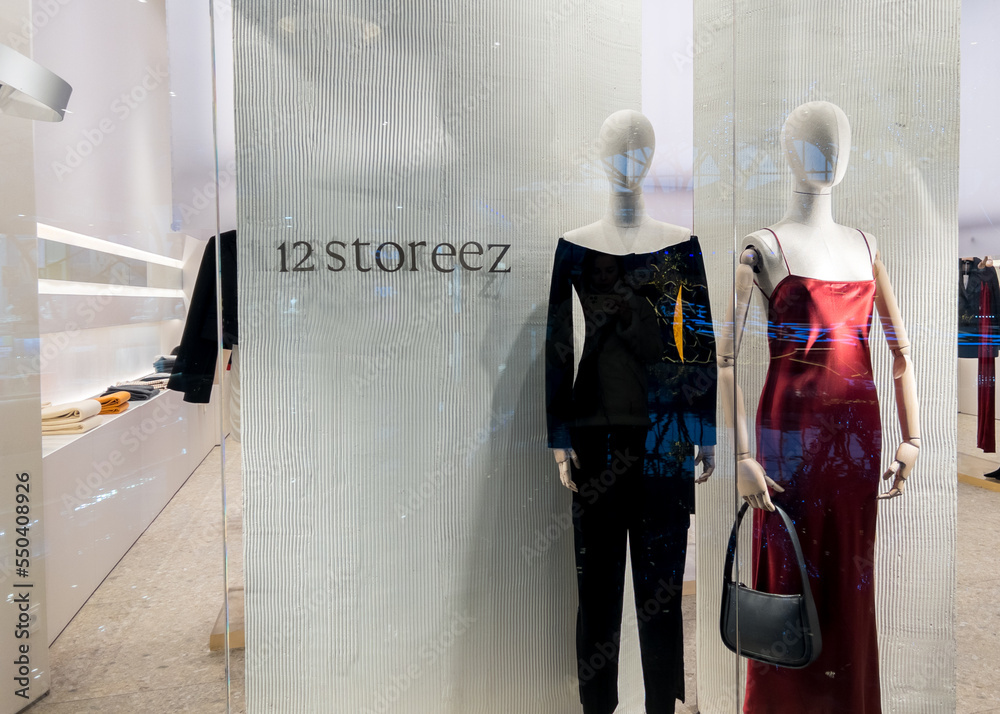 Moscow,Russia 12 01 2023 Clothes 12storeez magazine shop in ...
