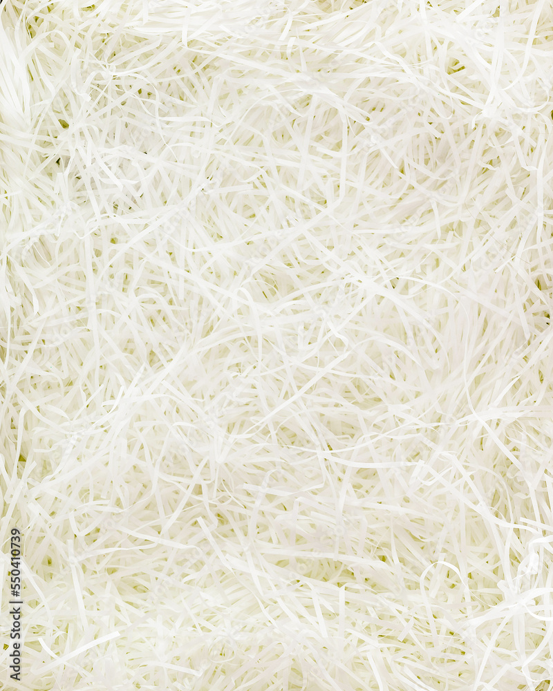 Texture of white paper filler. Shredded Paper Packing Material. White ...