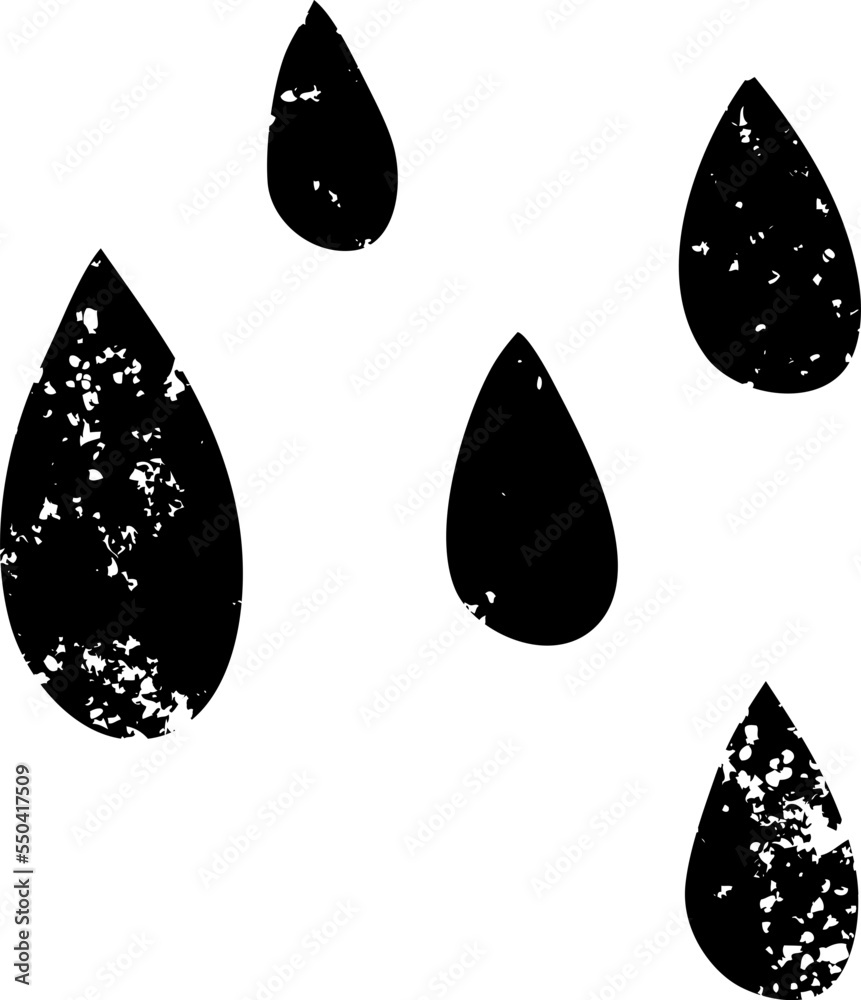 outline cartoon rain drop Stock Vector | Adobe Stock