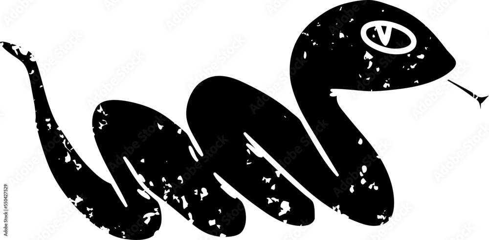 cartoon slithering snake Stock Vector | Adobe Stock