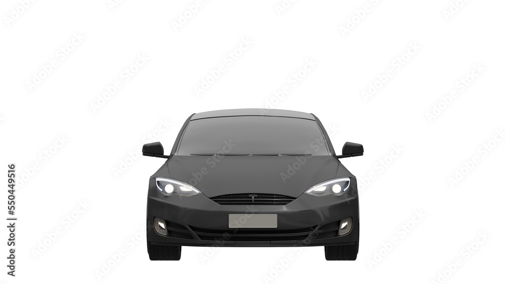 TESLA MODEL S, 3D RENDERING OF TESLA ON TRANSPARENT PNG BACKGROUND ...