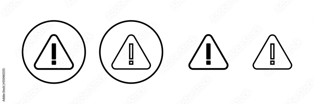 Exclamation danger sign illustration. attention sign and symbol. Hazard ...