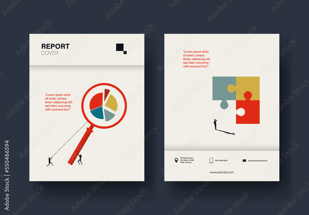 Business Analysis Report Cover Template Stock Template | Adobe Stock
