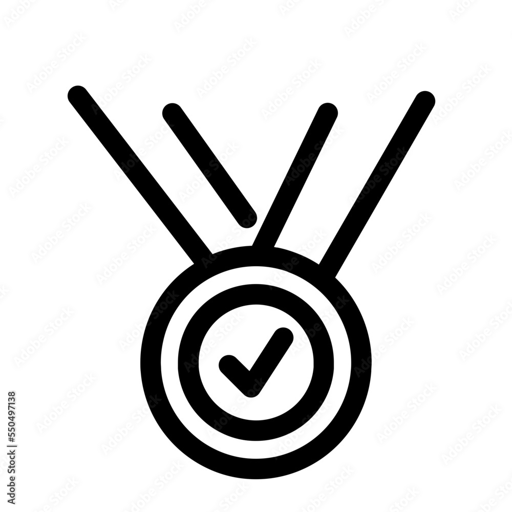 Approve Approved Tick Medal Winner Stock Vector | Adobe Stock