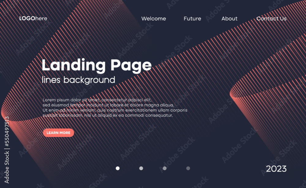 Abstract technology background with glowing lines. The minimal layout ...