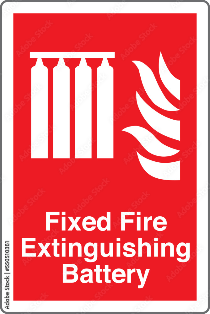 Safety warning signs fire equipment and fire action signs with text ...