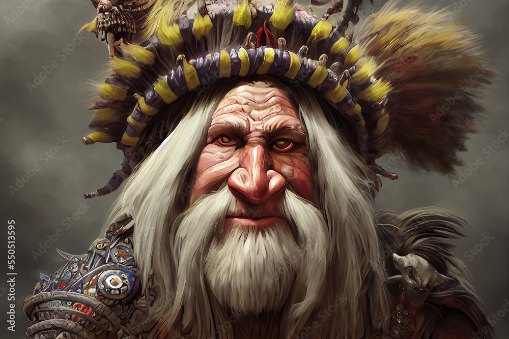 Troll Witch Doctor Shaman Stock Illustration | Adobe Stock