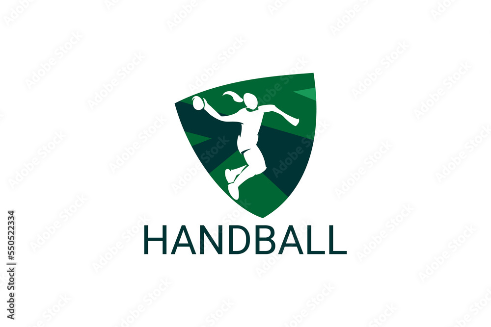 Handball symbol sport vector line icon. Handball player symbol. sport ...