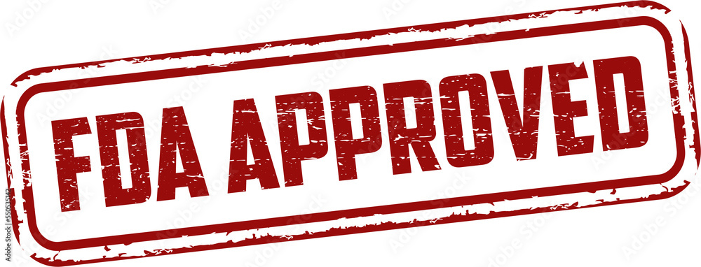 FDA Approved Food and Drug Administration stamp, symbol, label, badge ...