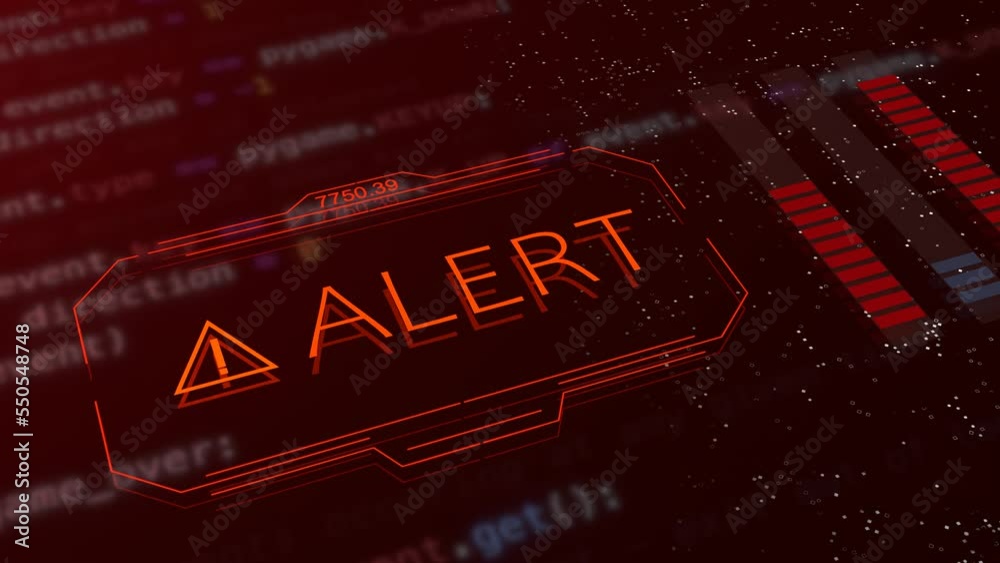 Hacker Attack Warning Error Alert Programming Code Programming Language Strings On Screen