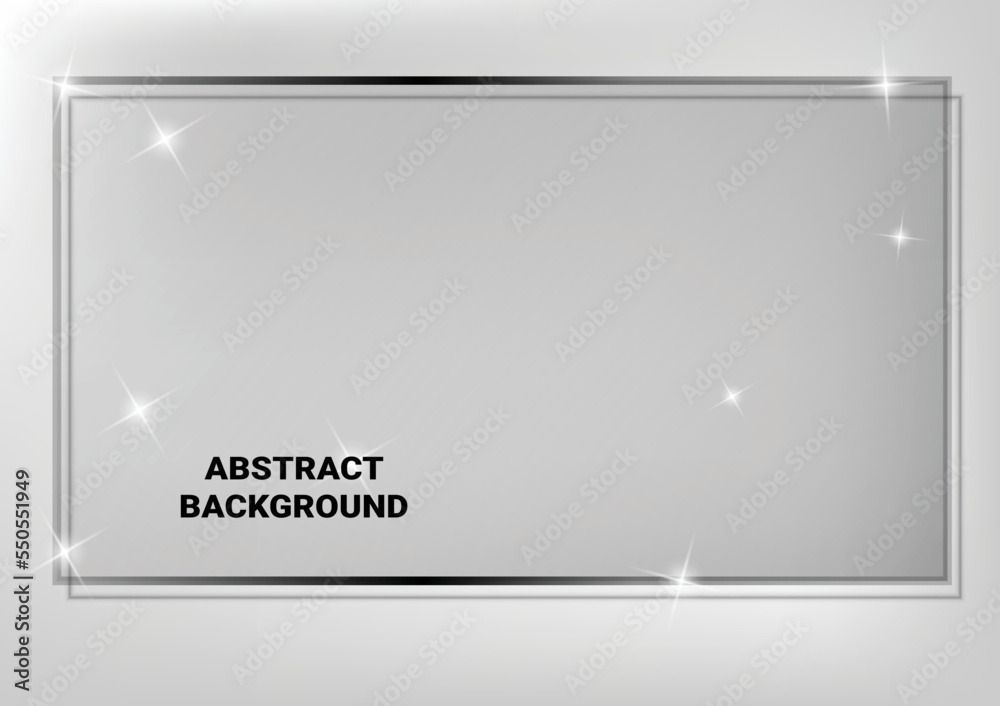 Vector glass rectangle on a transparent background. The texture of ...