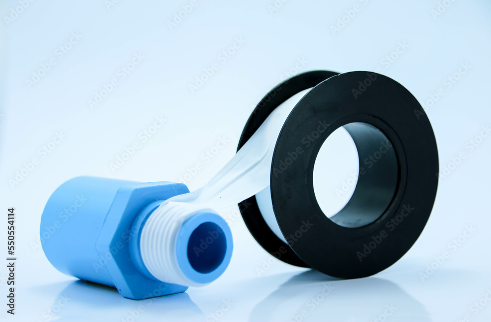Thread Seal tape with Blue PCV pipe, White seal tape for Threads, Tools ...