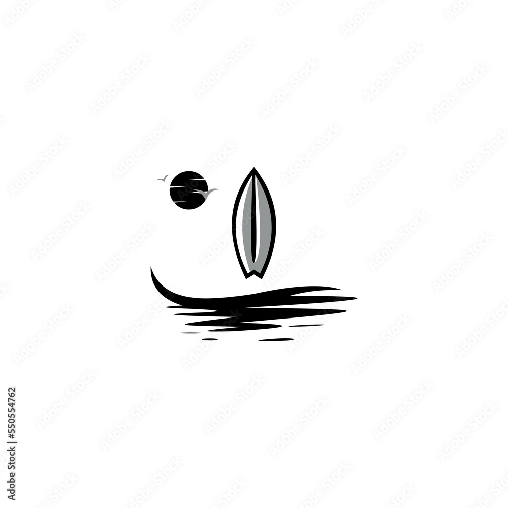 Surfing logo and emblems for Surf Club or shop Logo Design Inspiration ...