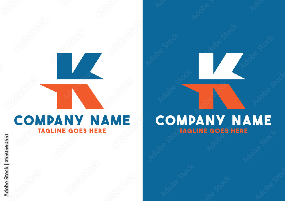 Letter K logo design vector template, K logo Stock Vector | Adobe Stock