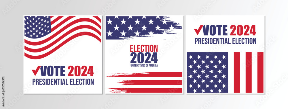 2024 United States Presidential Election Set. US President Elections ...
