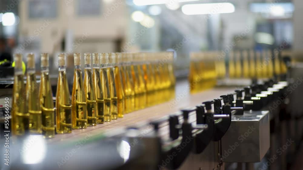 White Wine production process at a wine factor Stock Video | Adobe Stock